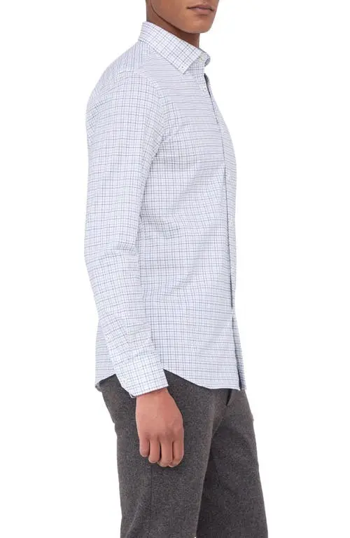 Bugatchi James Ooohcotton® Tattersall Check Button-down Shirt - Mocha