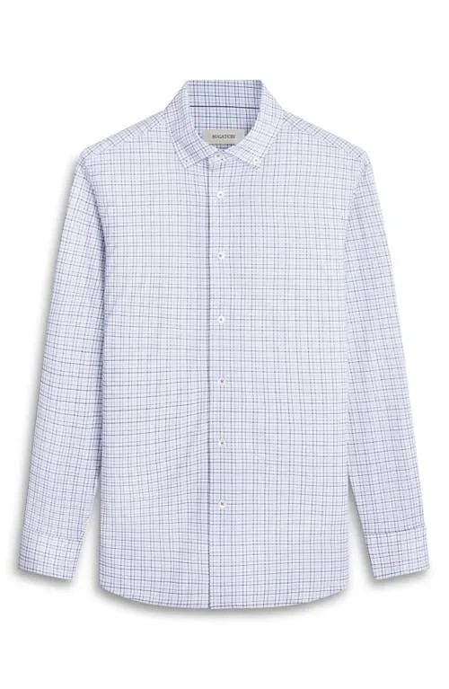 Bugatchi James Ooohcotton® Tattersall Check Button-down Shirt - Mocha