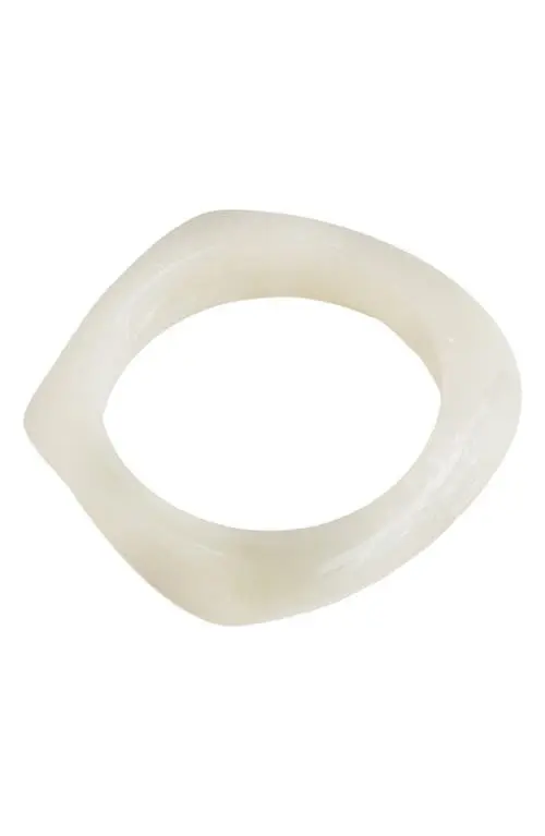 PANACEA Resin Bangle - White
