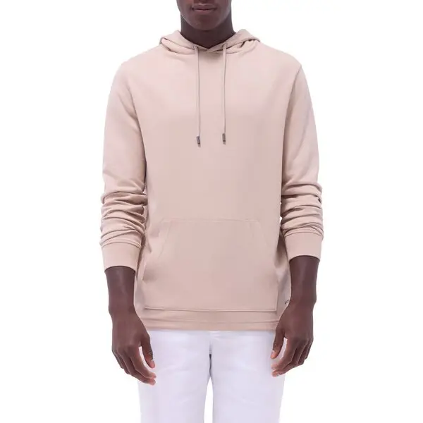 Bugatchi Slim Fit Hoodie - Sand