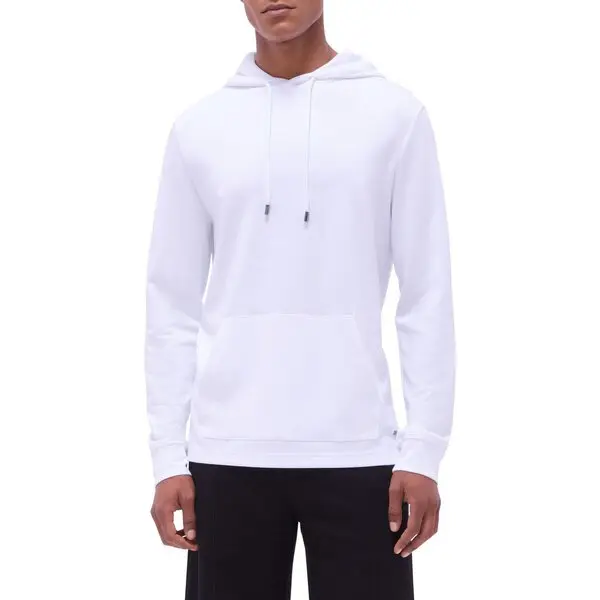 Bugatchi Slim Fit Hoodie - White