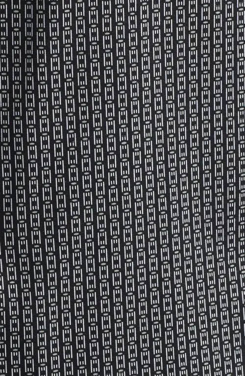 Bugatchi Devon Ooohcotton® Geometric Button-up Shirt - Black