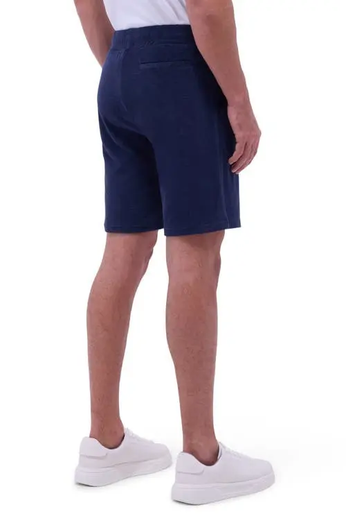 Bugatchi Drawstring Terry Shorts - Navy