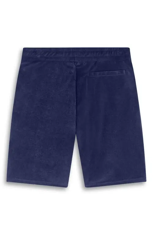 Bugatchi Drawstring Terry Shorts - Navy