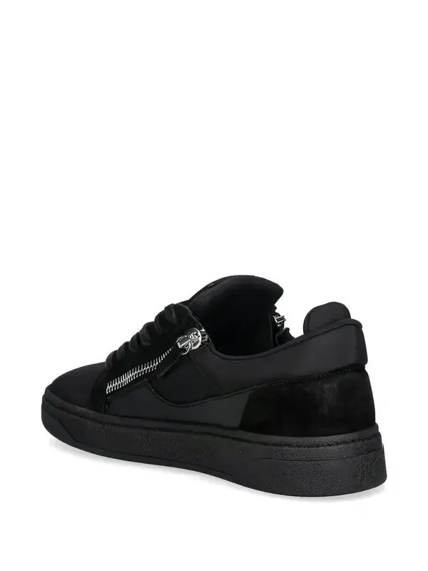 GIUSEPPE ZANOTTI Zip-detail Low Top Sneakers - Black