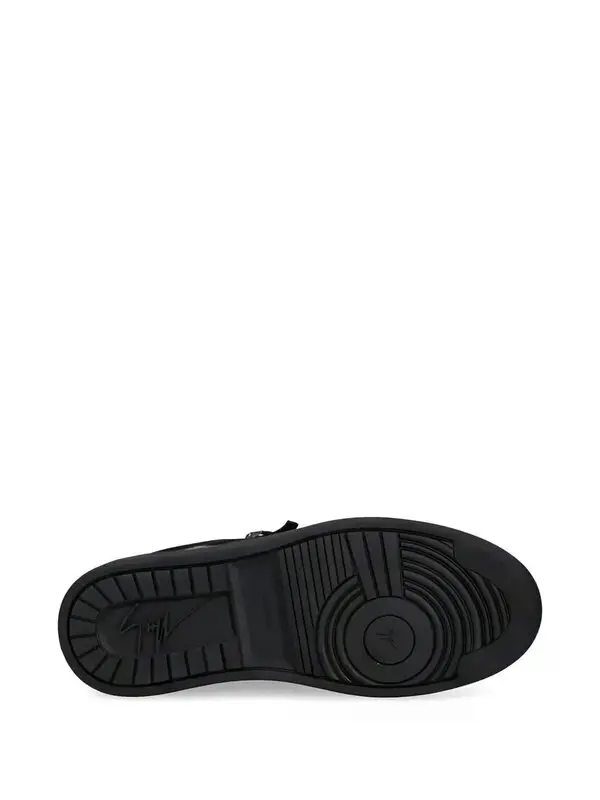 GIUSEPPE ZANOTTI Zip-detail Low Top Sneakers - Black
