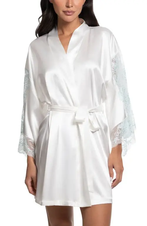 IN BLOOM BY JONQUIL Lillie Lace Trim Satin Wrap - Ivory