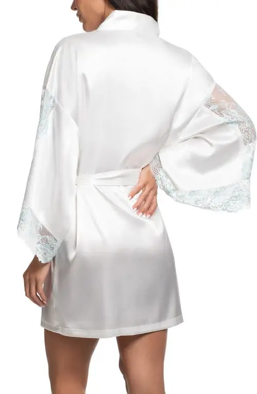 IN BLOOM BY JONQUIL Lillie Lace Trim Satin Wrap - Ivory