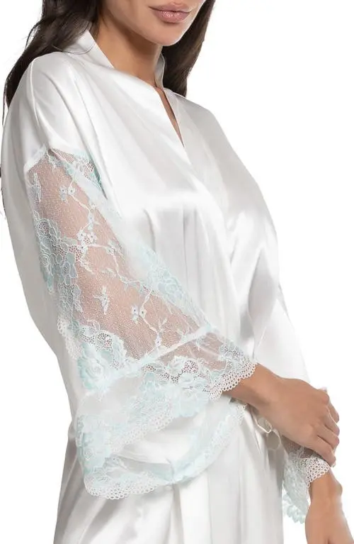 IN BLOOM BY JONQUIL Lillie Lace Trim Satin Wrap - Ivory