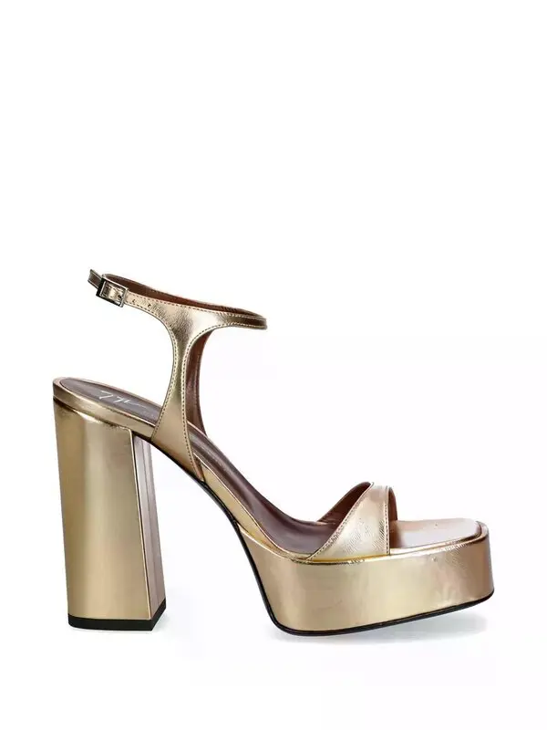 GIUSEPPE ZANOTTI Platform Heeled Sandals - Gold