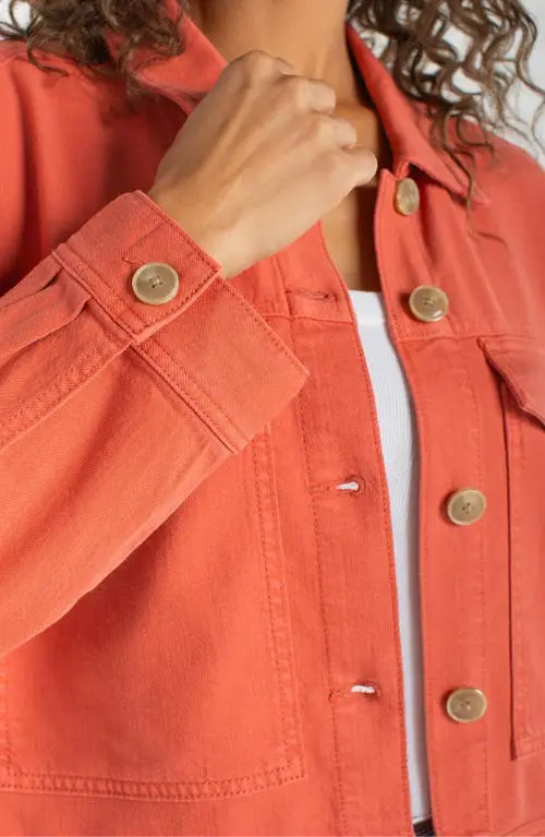 LIVERPOOL Cropped Oversize Denim Jacket