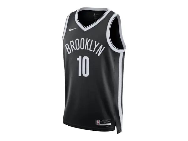 Nike Nba Brooklyn Nets Ben Simmons 10 2022/23 Icon Edition Swingman Jsersey - Black