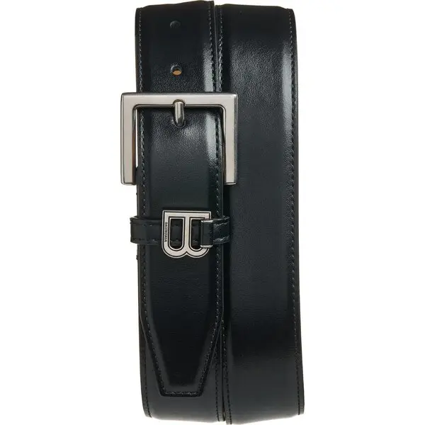 Balenciaga Hourglass Leather Belt - 1000 Black