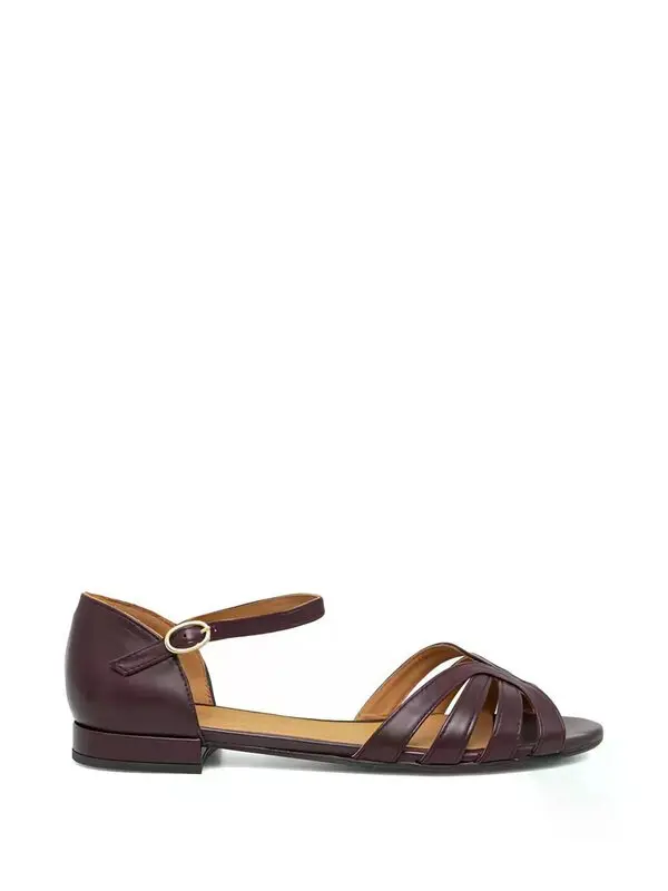 BILLI BI Strappy Caged Sandals - Purple