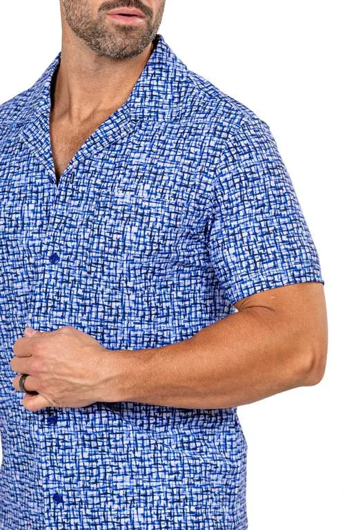 MACEOO Marthy Camp Shirt - Blue