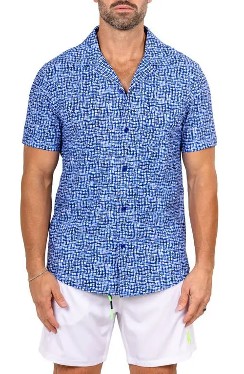 MACEOO Marthy Camp Shirt - Blue