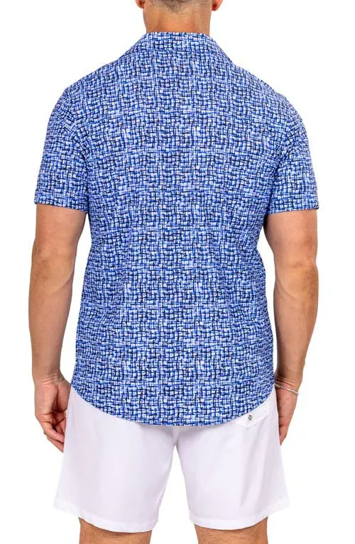 MACEOO Marthy Camp Shirt - Blue