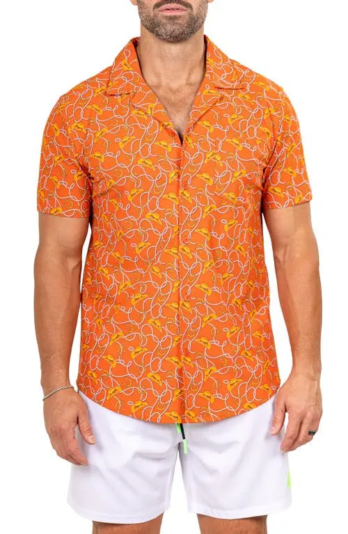 MACEOO Marthy Camp Shirt - Orange
