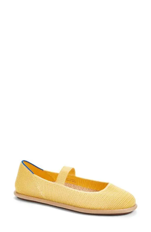 Rothy's Cruiser Mary Jane Flat - Sunbeam Raffia-knit