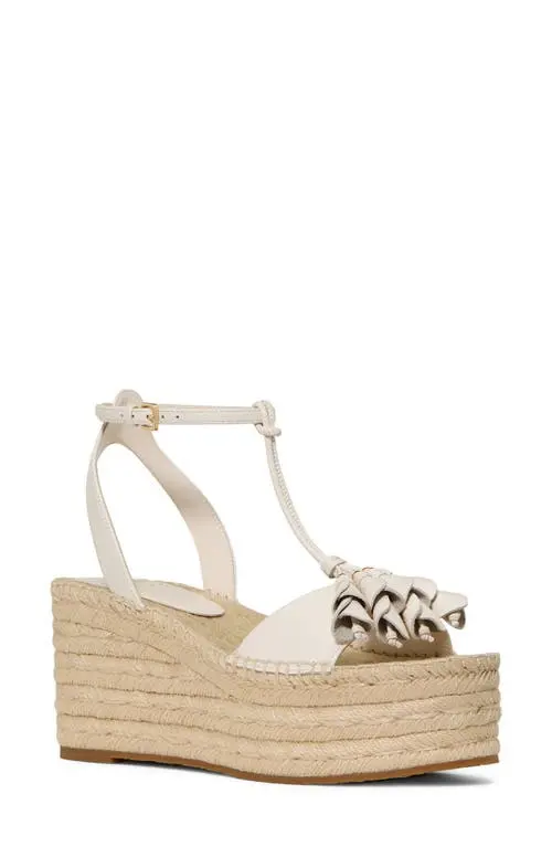 Kate Spade New York Ankle Strap Espadrille Platform Wedge Sandal - Cream.