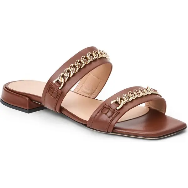 Bruno Magli Brunella Slide Sandal - Brown Nappa