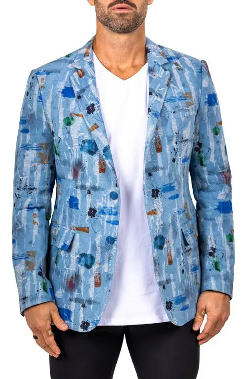 MACEOO Socrates Unconstructed Martyr012 Sport Coat - Blue