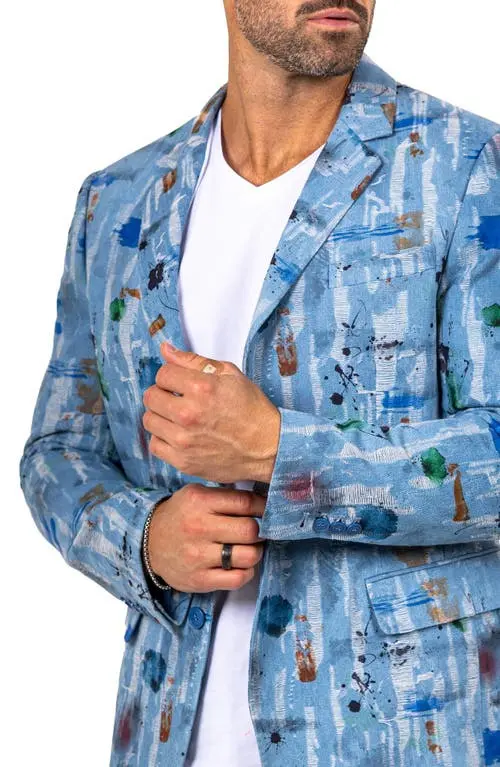 MACEOO Socrates Unconstructed Martyr012 Sport Coat - Blue