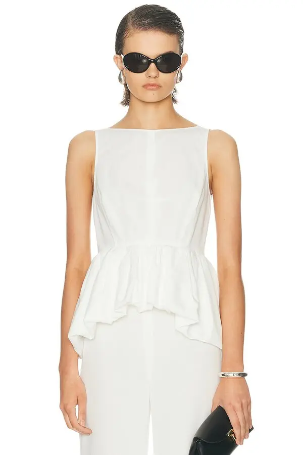 Adam Lippes Anais Top - White