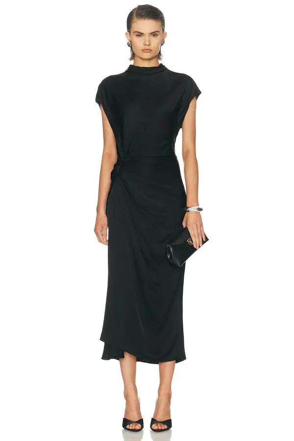 A.L.C. Alma Midi Dress - Black