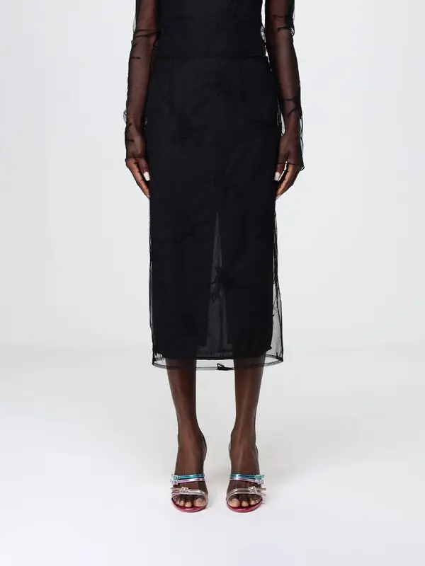 Blumarine Stretch Jersey Midi Skirt