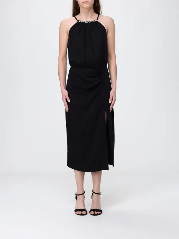 Liu Jo Halterneck Midi Dress - Black