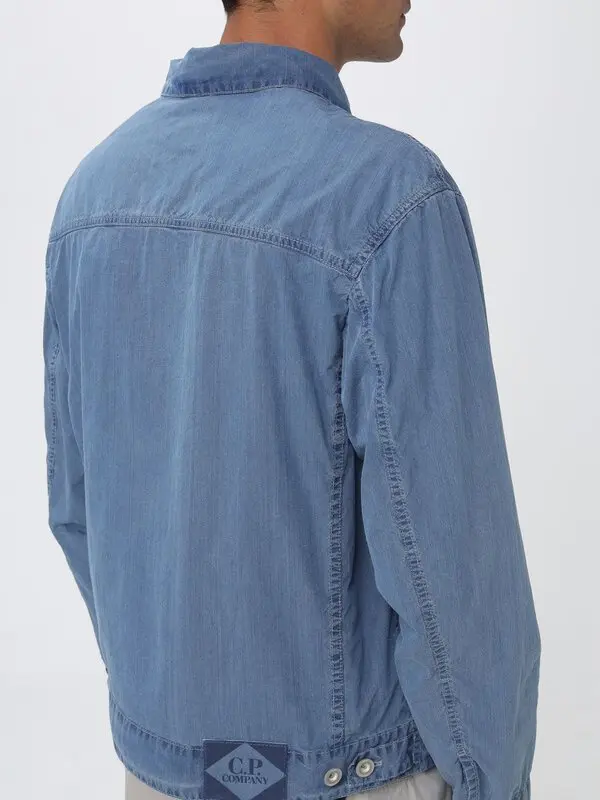 C.P. COMPANY 50 Fili Hooded Denim Jacket With Lenses