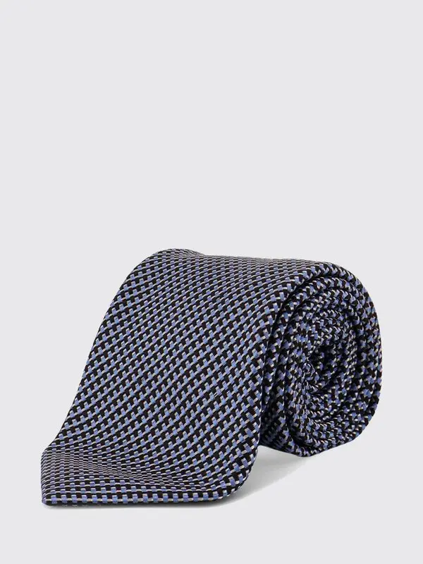 TOM FORD Textured Neck Tie - Blue