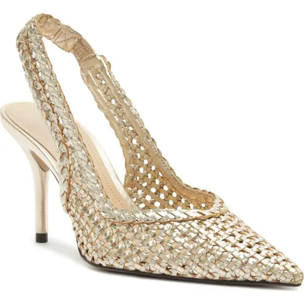 AREZZO Eva Slingback Stiletto Pump - Platino