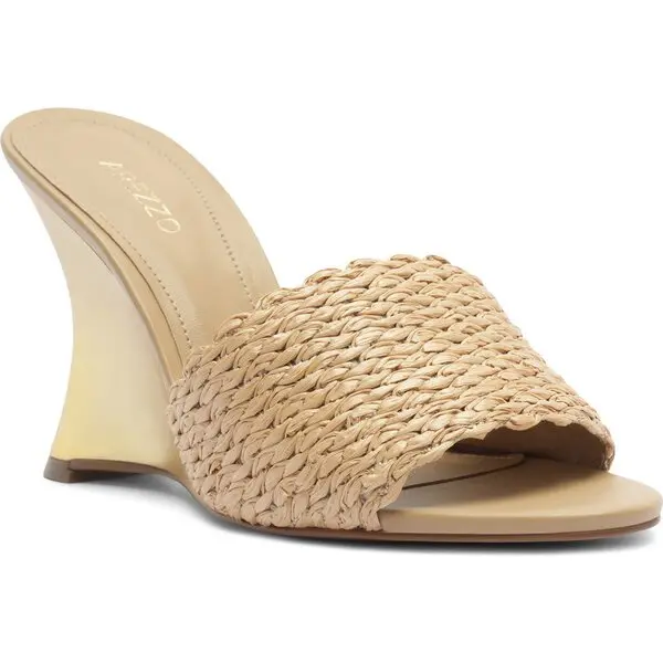 AREZZO Renata Wedge Sandal - Palha