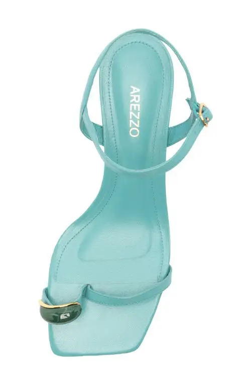 AREZZO Sofia Ankle Strap Sandal - Blue Bloom