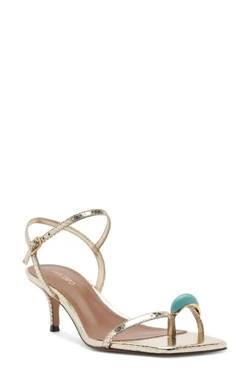 AREZZO Sofia Ankle Strap Sandal - Platino