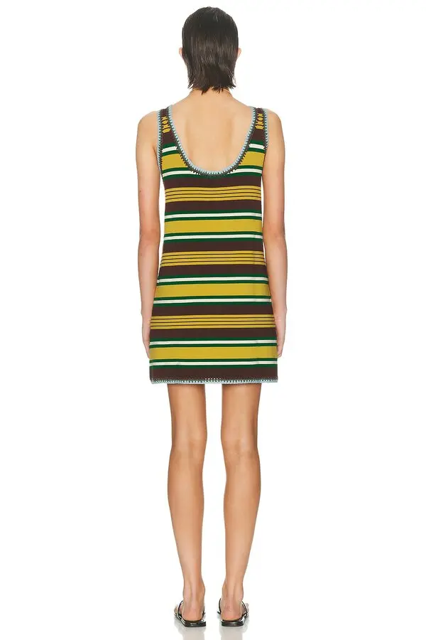 ALEMAIS Clover Knit Mini Dress - Stripe