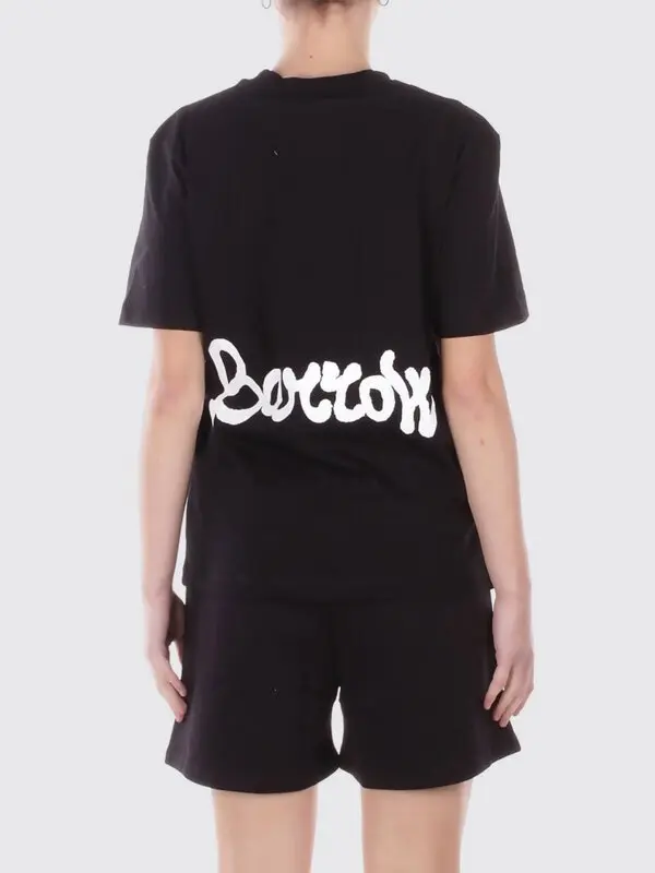 BARROW Graphic Print Cotton T-shirt - Black