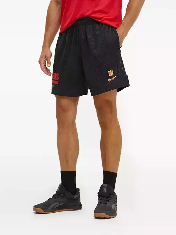 Nike X Nfl San Francisco 49ers Sideline Track Shorts - Black