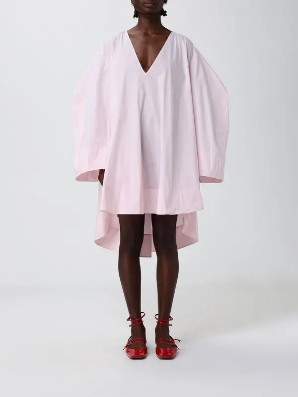 Jacquemus Paysan Cotton Blend Dress - Pink