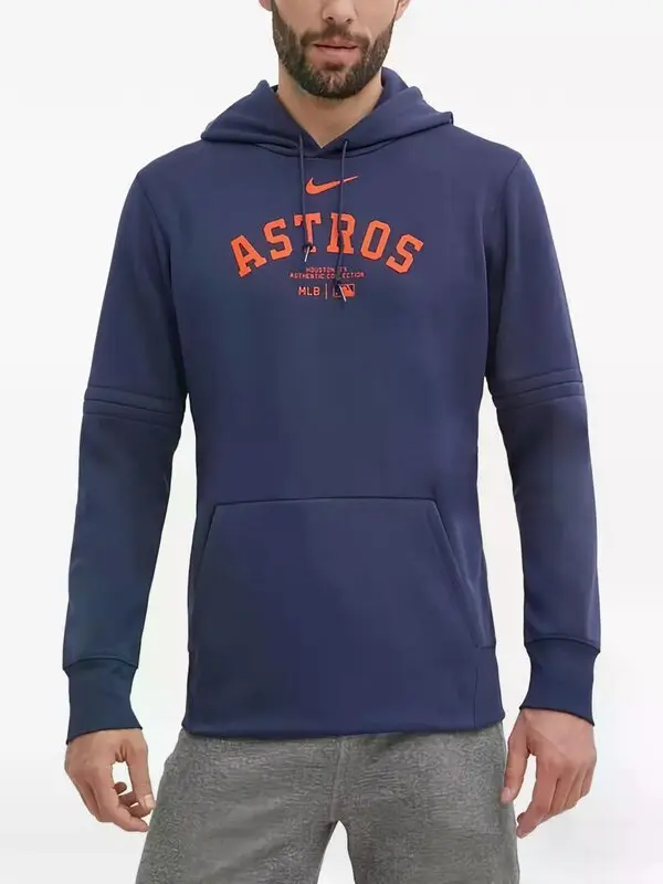 Nike X Houston Astros Drawstring Hoodie - Blue