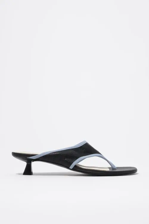 Bimba Y Lola Heeled Leather Sandal