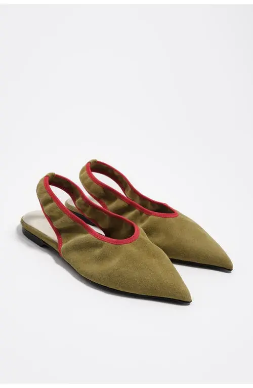 Bimba Y Lola Leather Slingback Ballerina