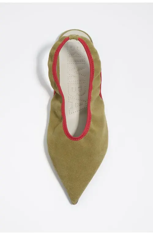 Bimba Y Lola Leather Slingback Ballerina