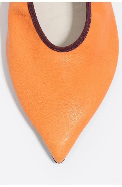 Bimba Y Lola Leather Slingback Ballerina