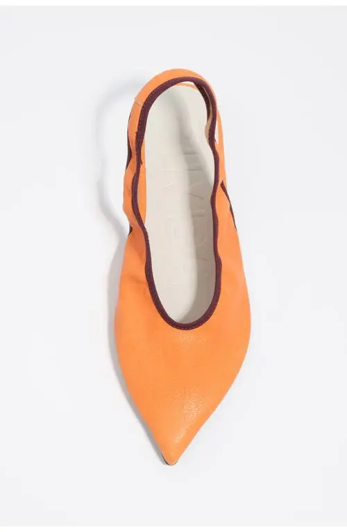 Bimba Y Lola Leather Slingback Ballerina