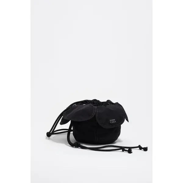 Bimba Y Lola Woven Petalo Bag - Black