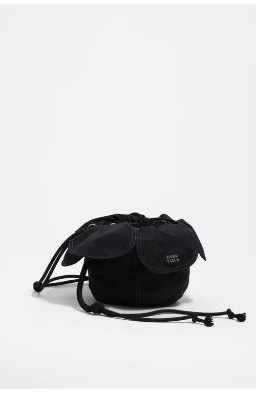 Bimba Y Lola Woven Petalo Bag - Black