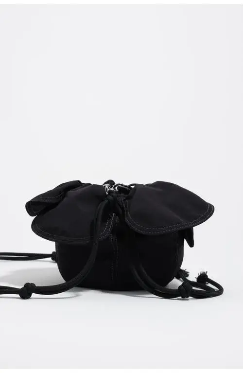 Bimba Y Lola Woven Petalo Bag - Black
